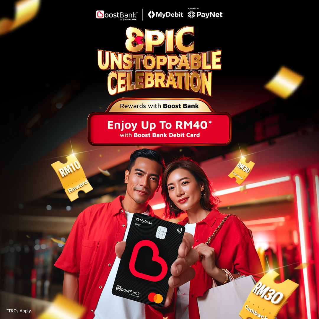 Enjoy up to RM40 with Boost Bank’s Debit Card | Boost